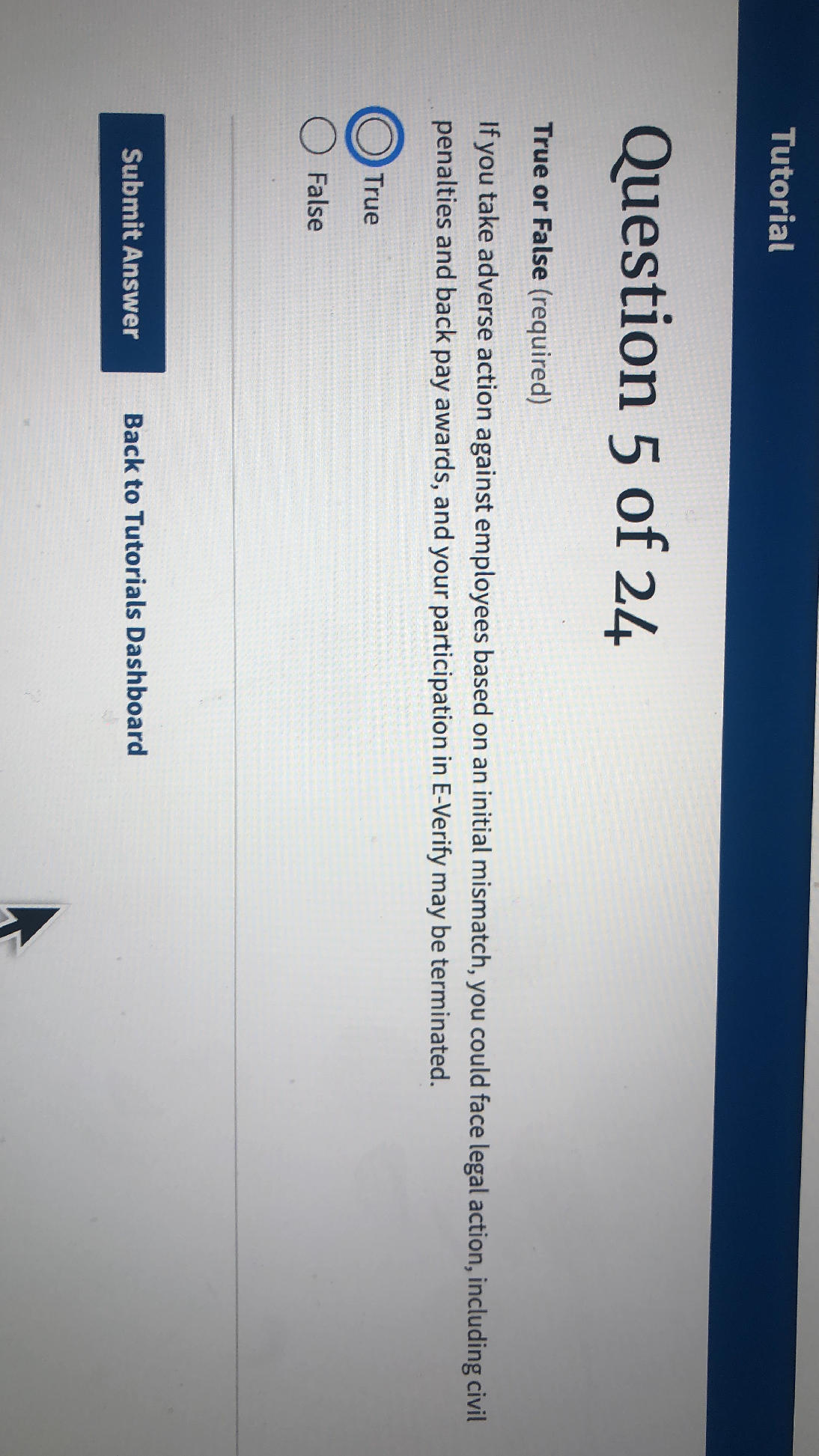 True or False (required) If you take | StudyX