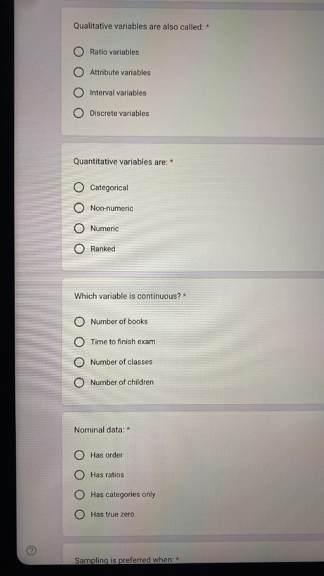 Qualitative variables are also called: | StudyX