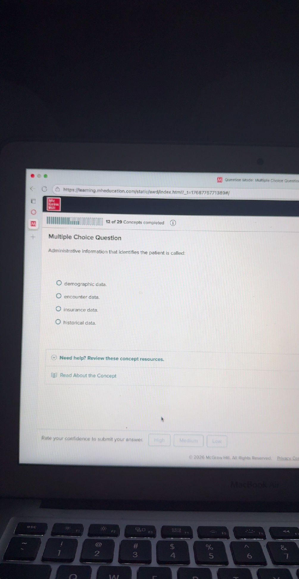 Administrative information that identifies | StudyX