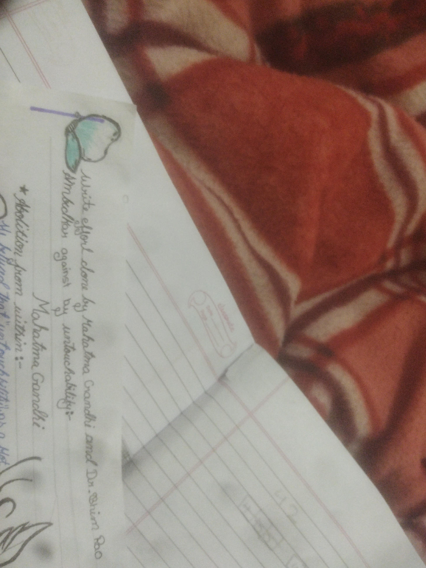 Write effort clone by Mahatma Gandhi and Dr. | StudyX