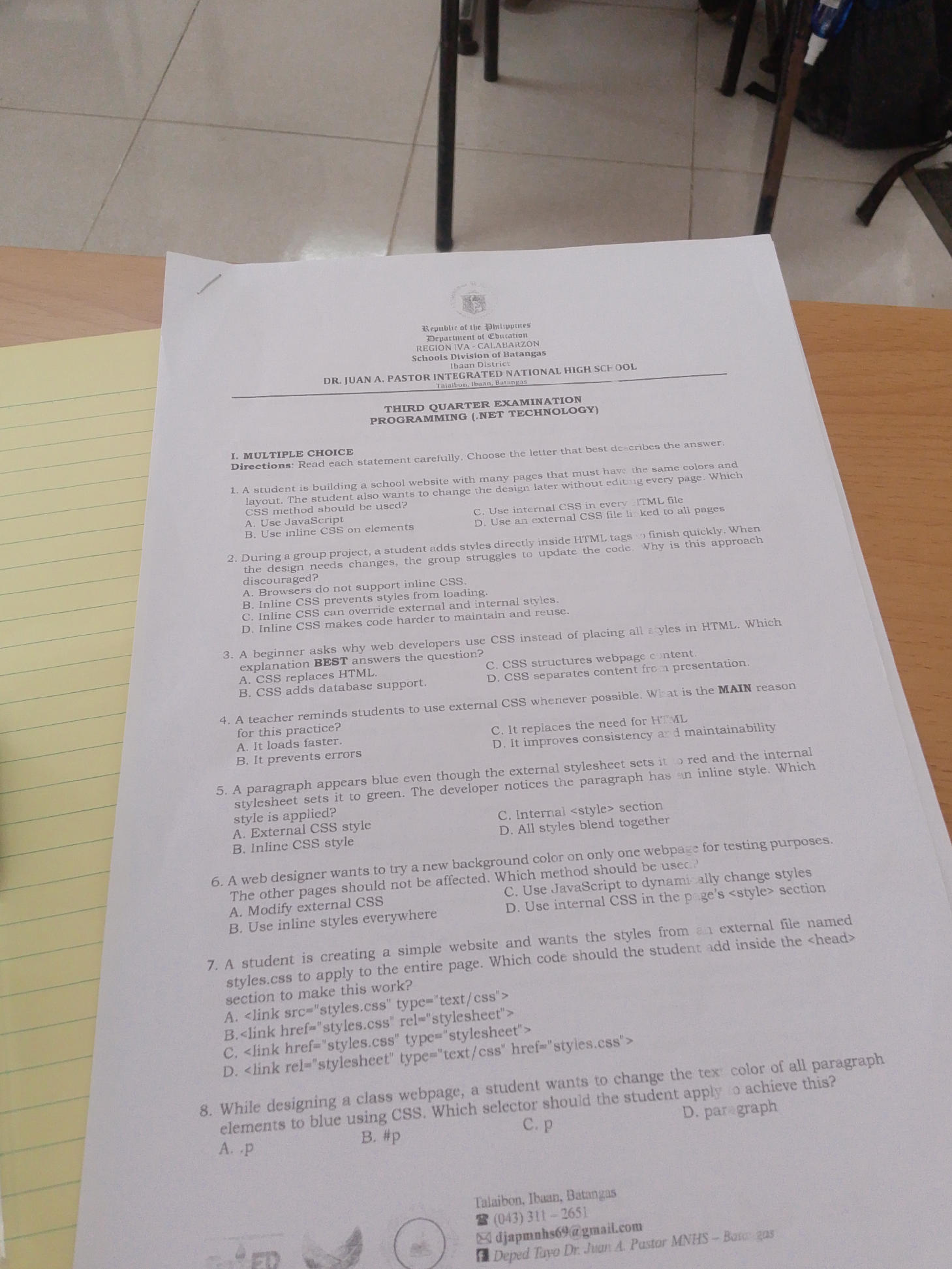 A beginner asks why web developers use CSS | StudyX