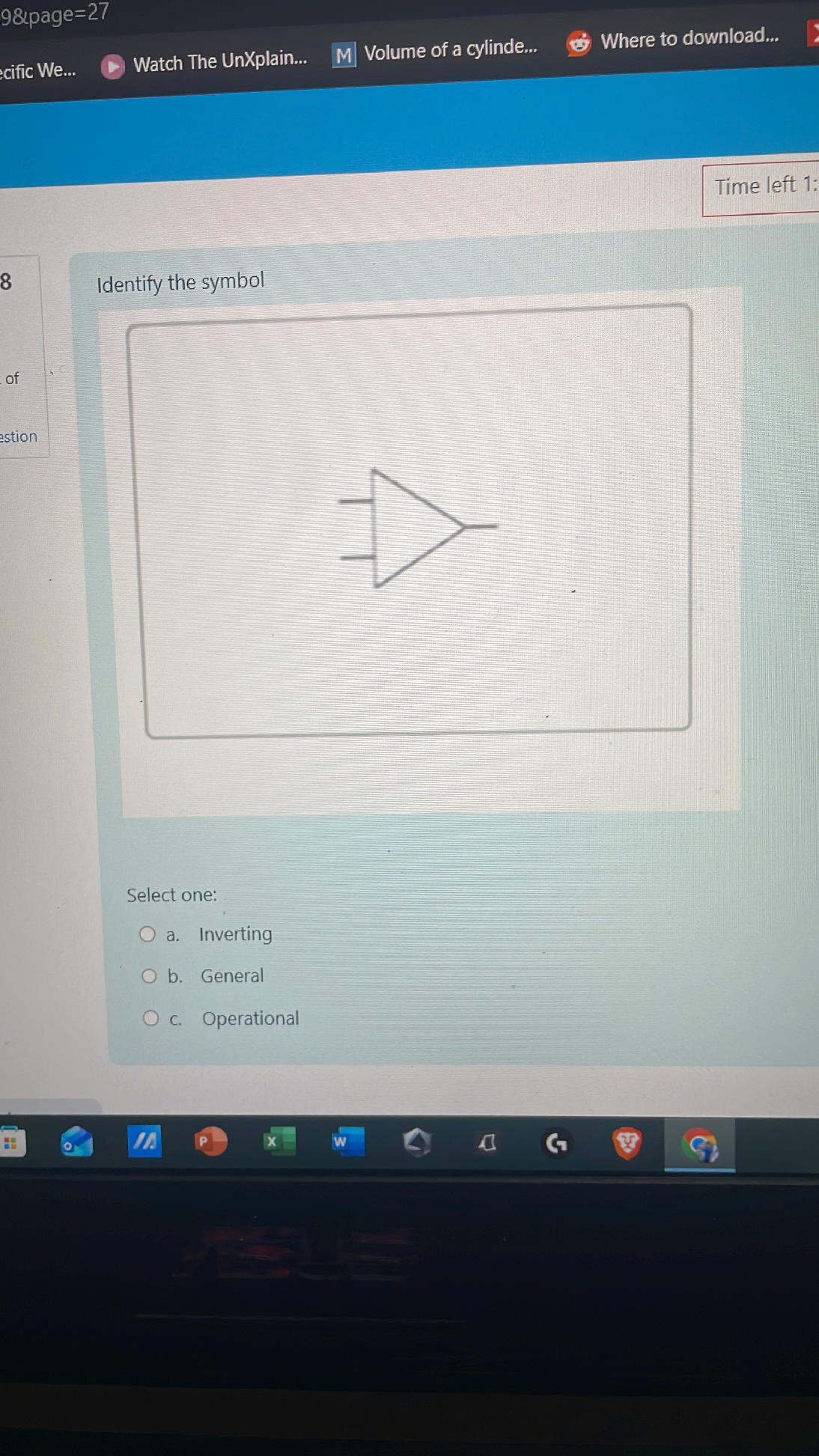 Identify the symbol [Symbol image: A | StudyX