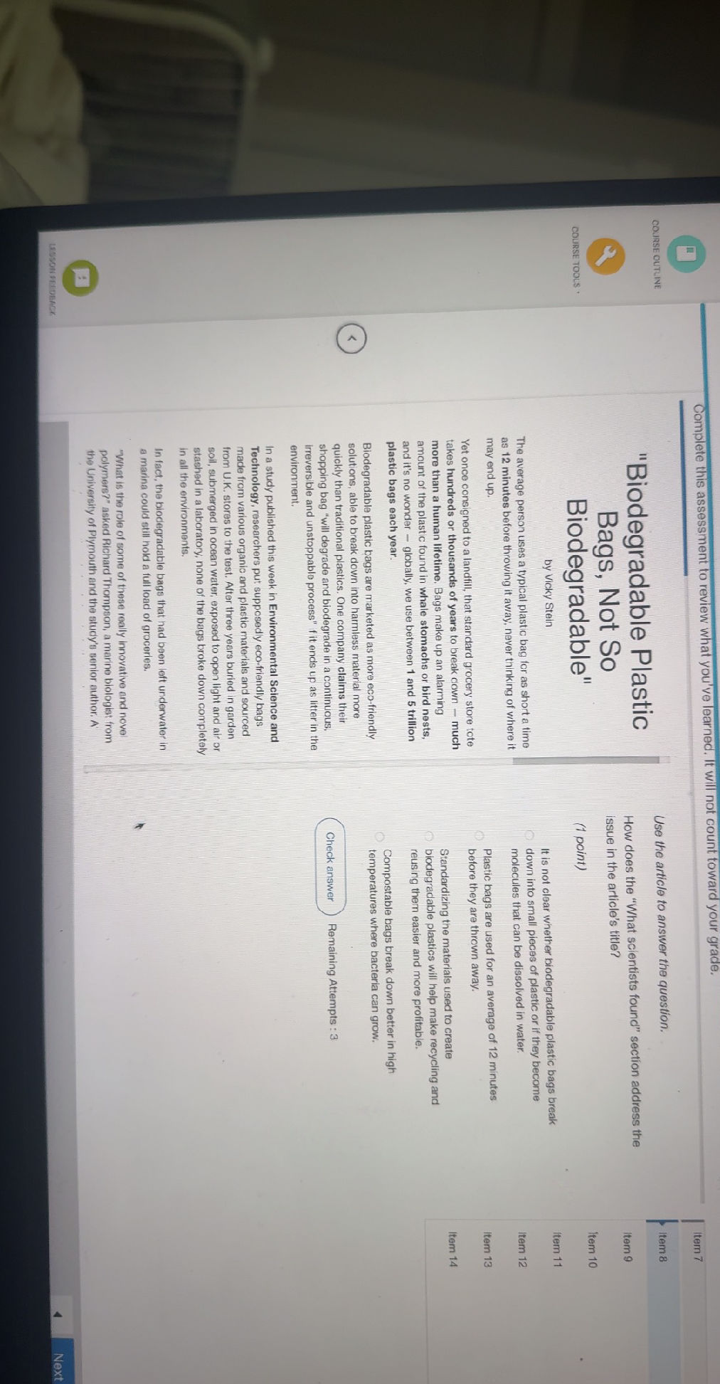 How does the "What scientists found" section | StudyX