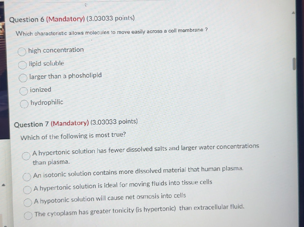 Question 7 (Mandatory) (3.03033 points) | StudyX