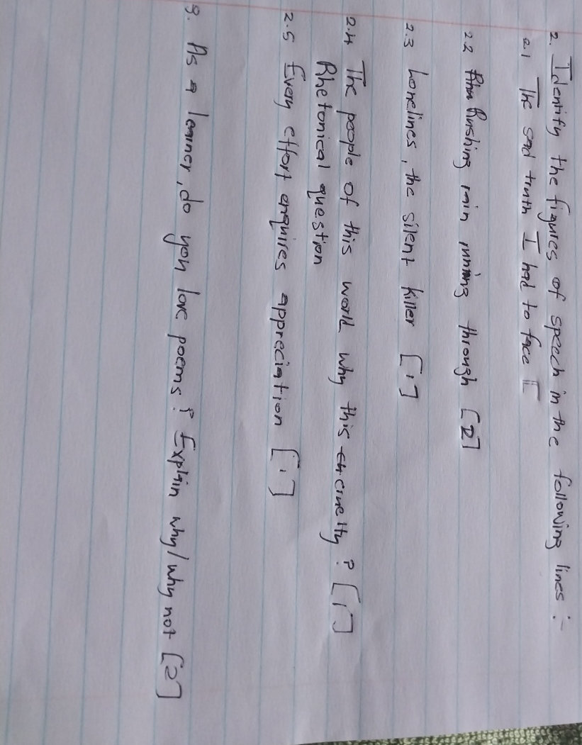 As a learner, do you love poems? Explain | StudyX