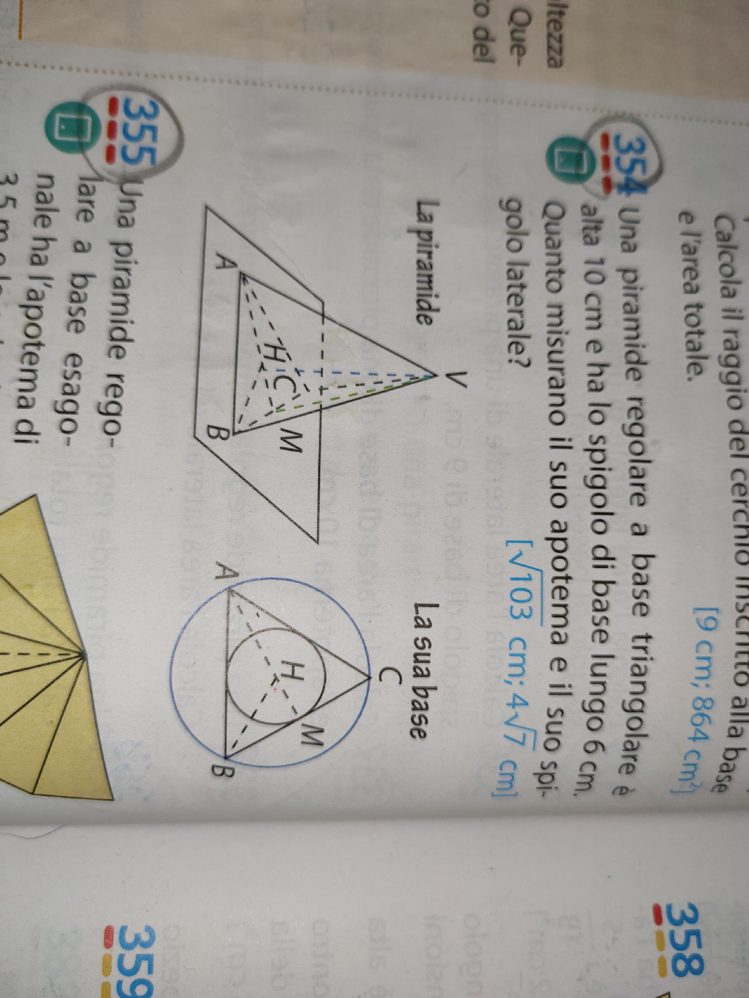 Una piramide regolare a base triangolare è | StudyX