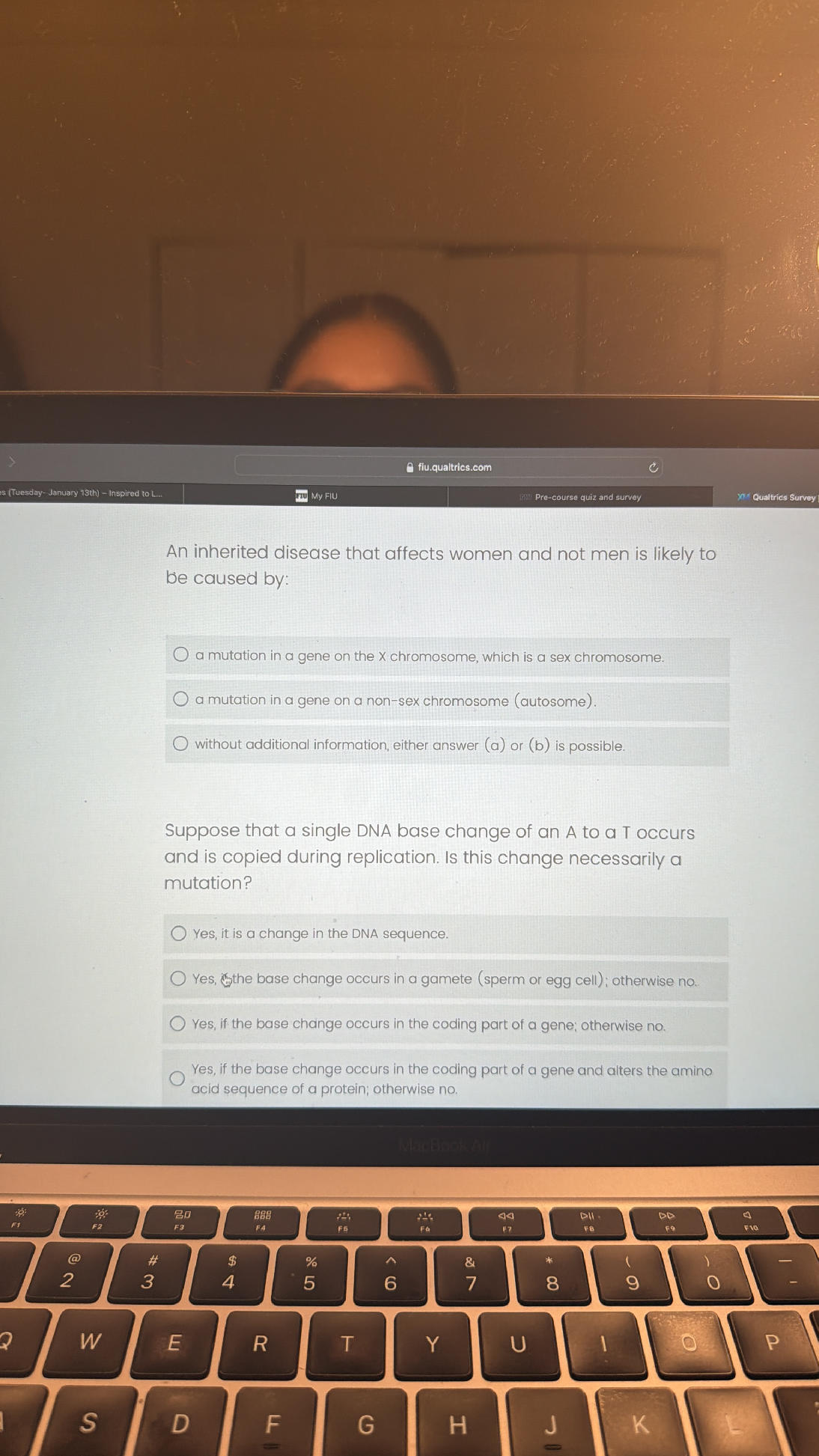 An inherited disease that affects women and | StudyX