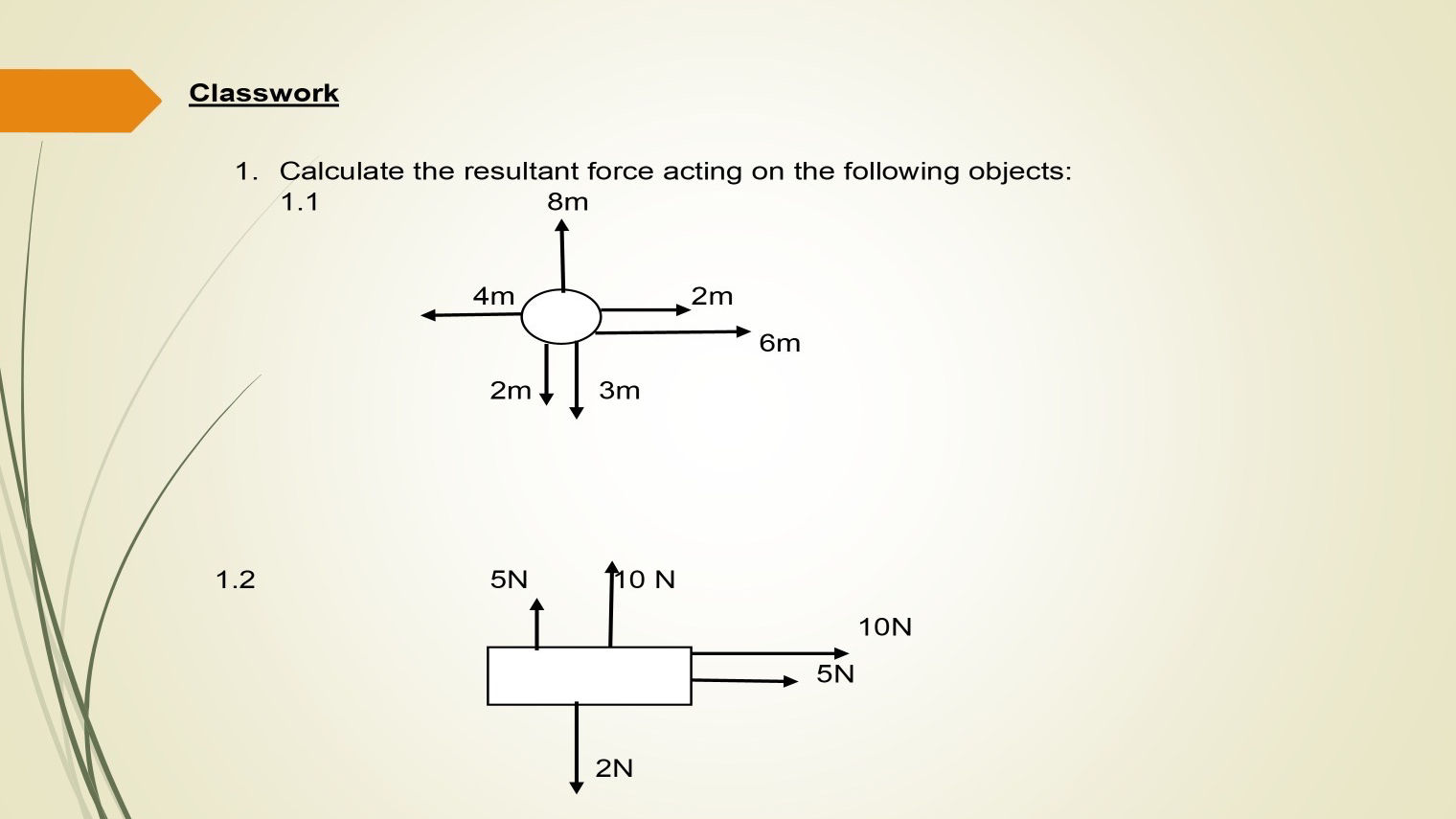1. Calculate the resultant force acting on | StudyX