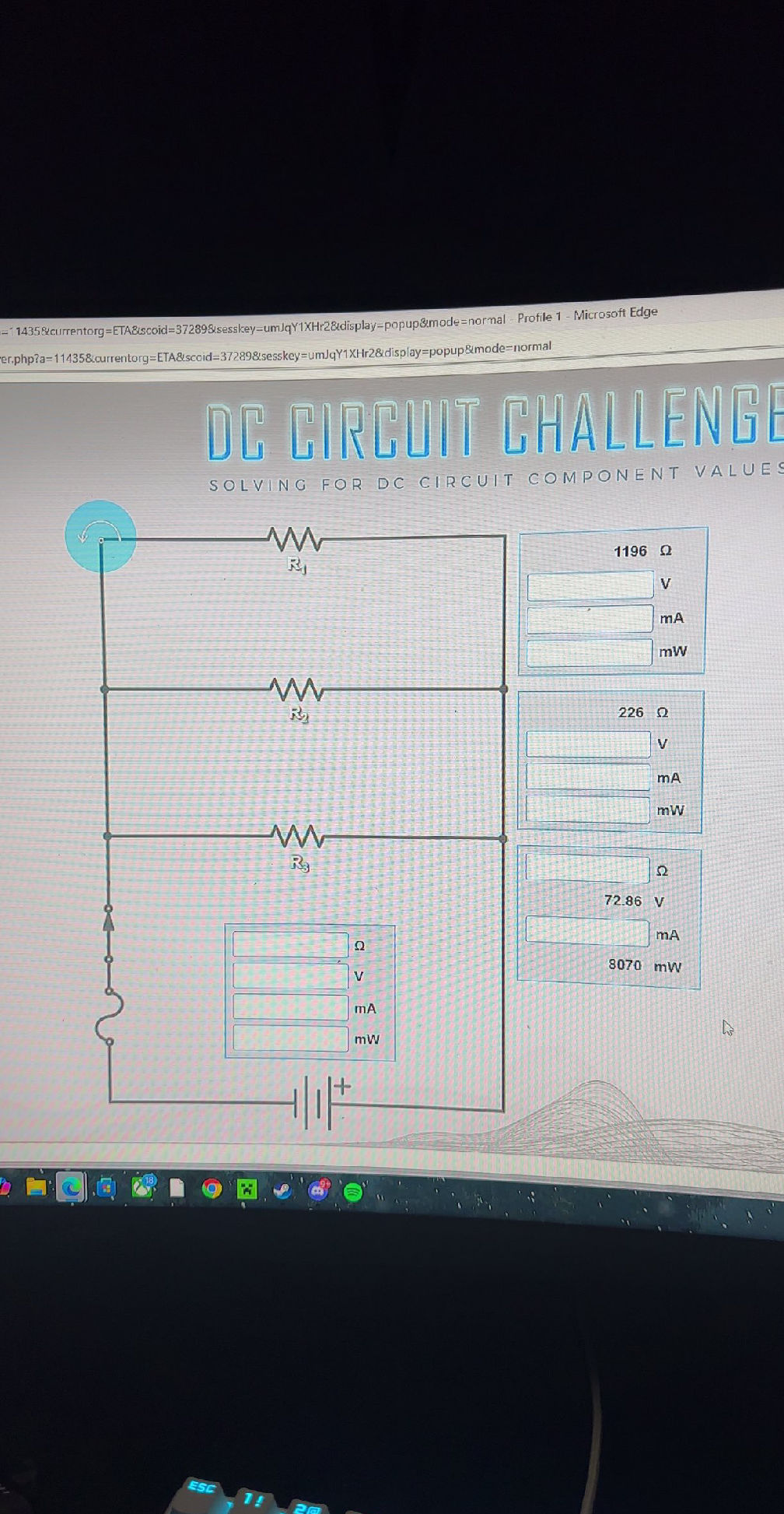 DC CIRCUIT CHALLENGE: SOLVING FOR DC CIRCUIT | StudyX