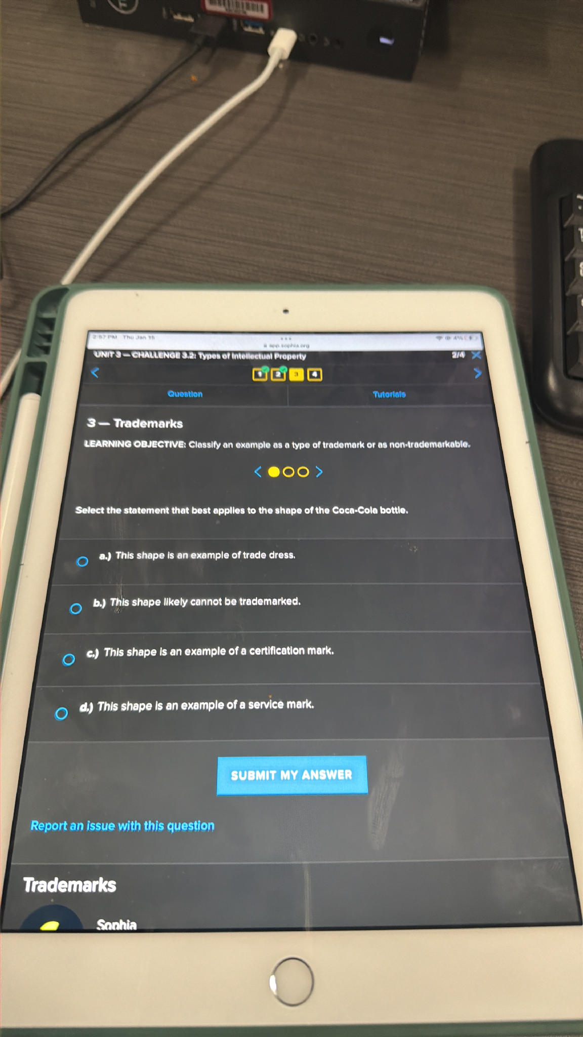 3 - Trademarks LEARNING OBJECTIVE: Classify | StudyX