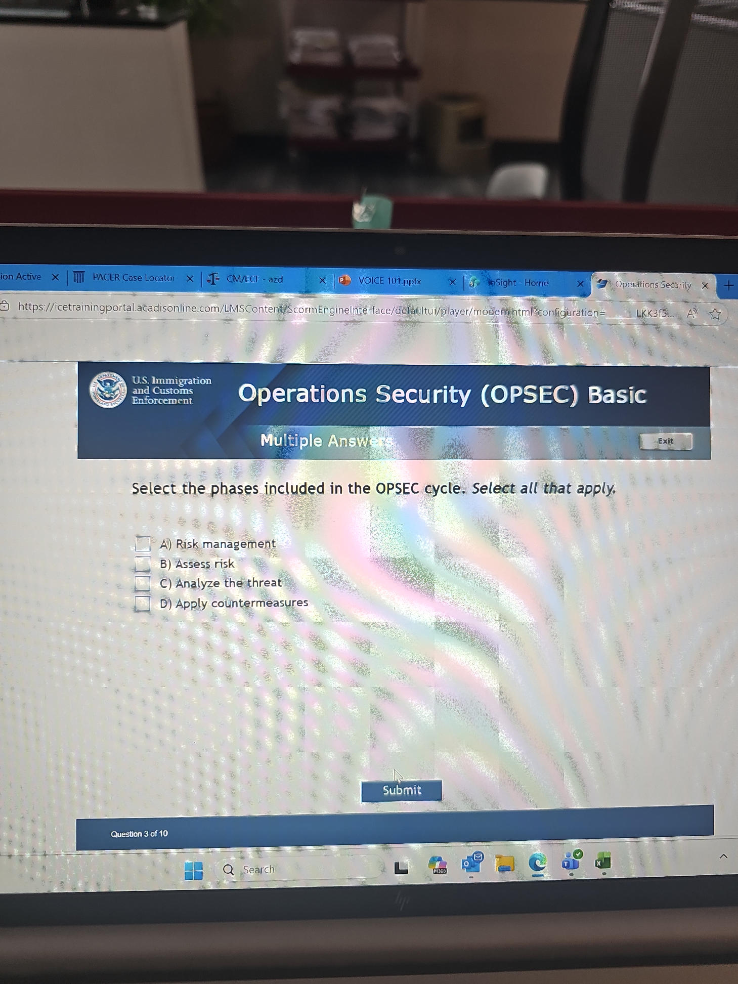 Select the phases included in the OPSEC | StudyX