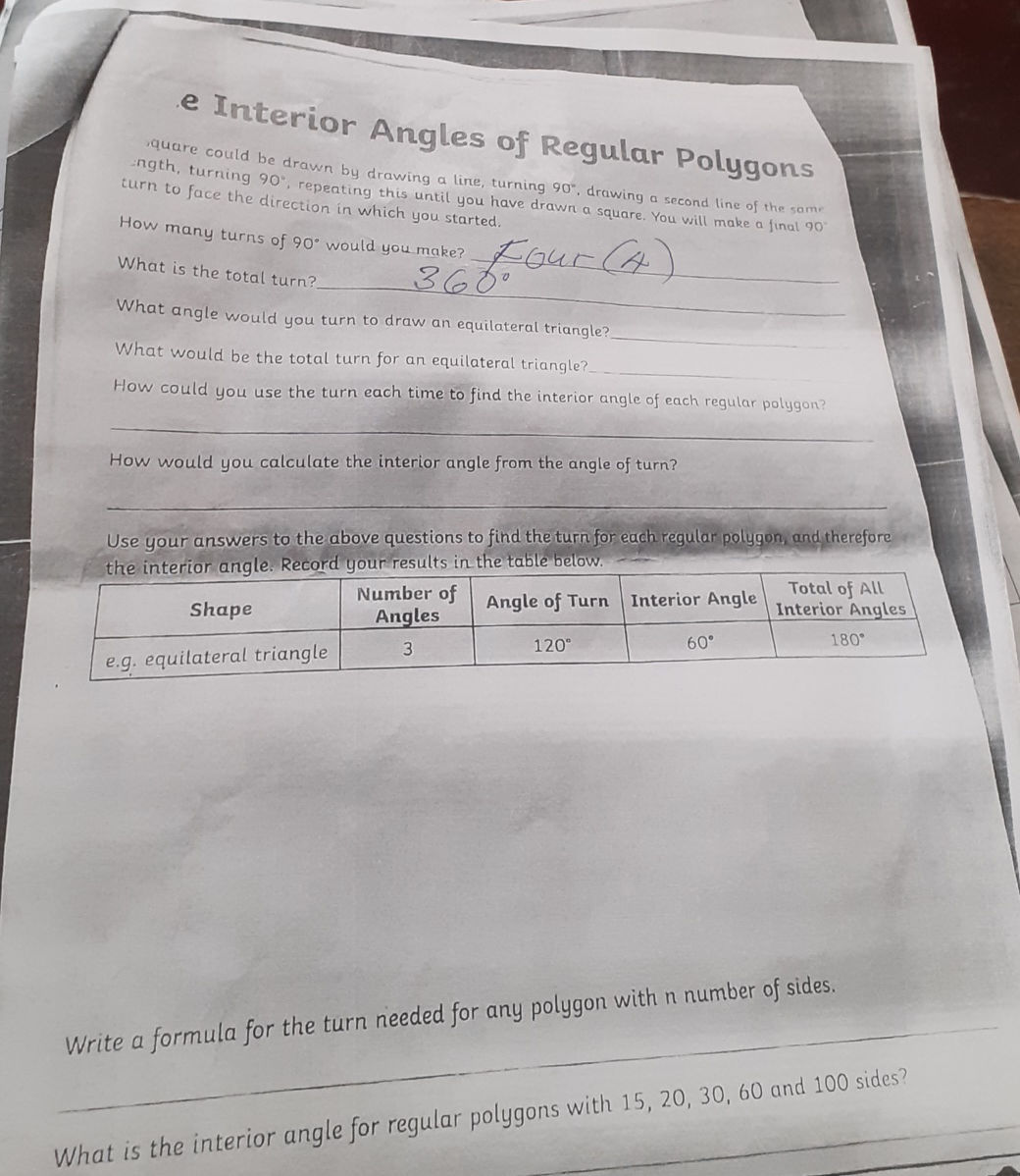 How many turns of 90° would you make? What | StudyX