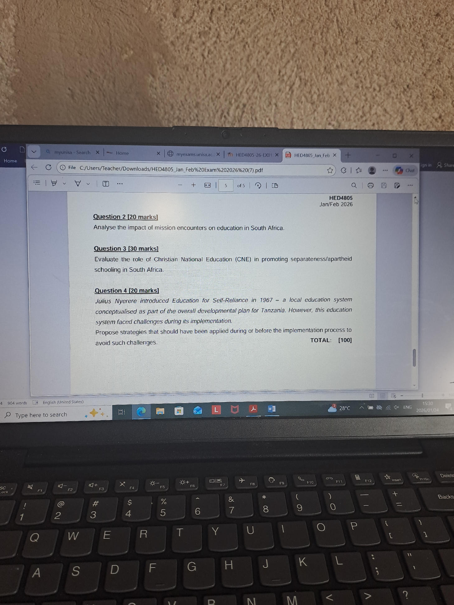 Question 3 [30 marks] Evaluate the role of | StudyX