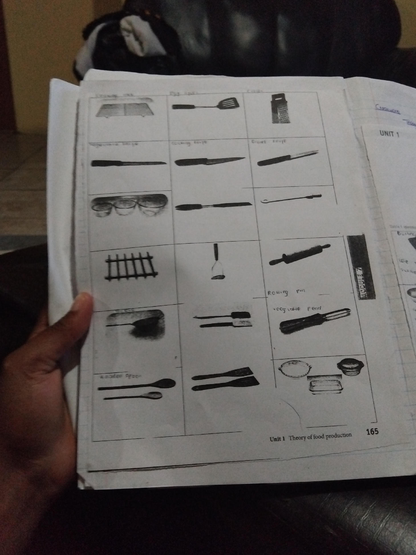 Here is a list of kitchen utensils. Identify | StudyX