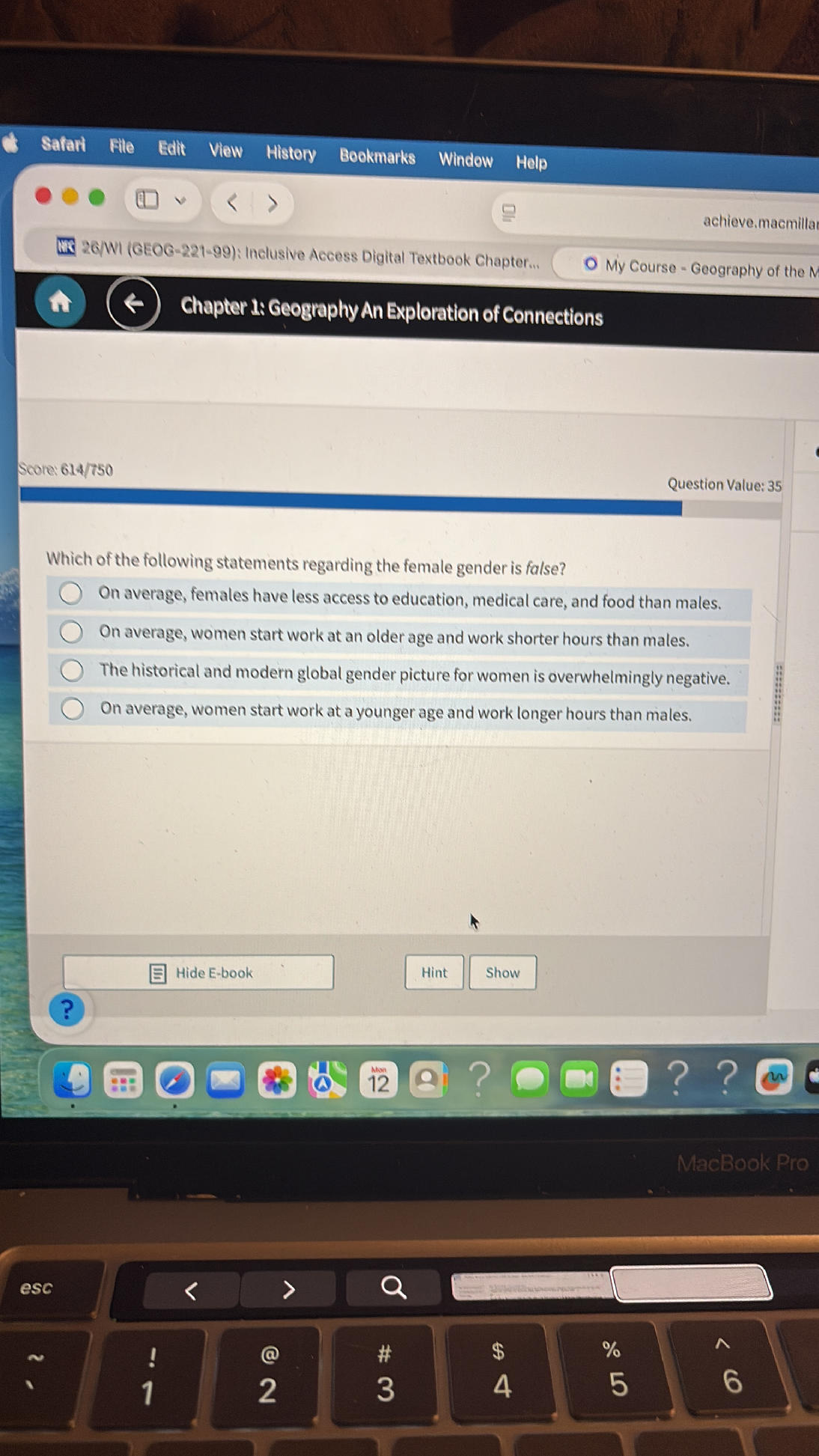 Which of the following statements regarding | StudyX