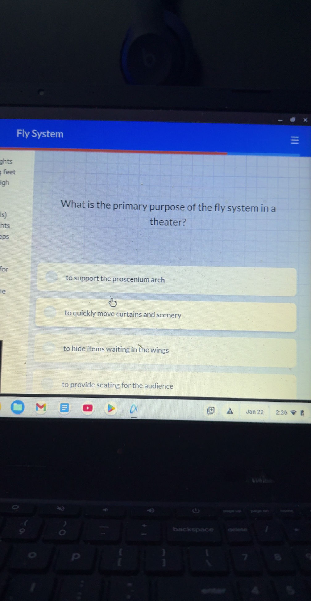 What is the primary purpose of the fly | StudyX