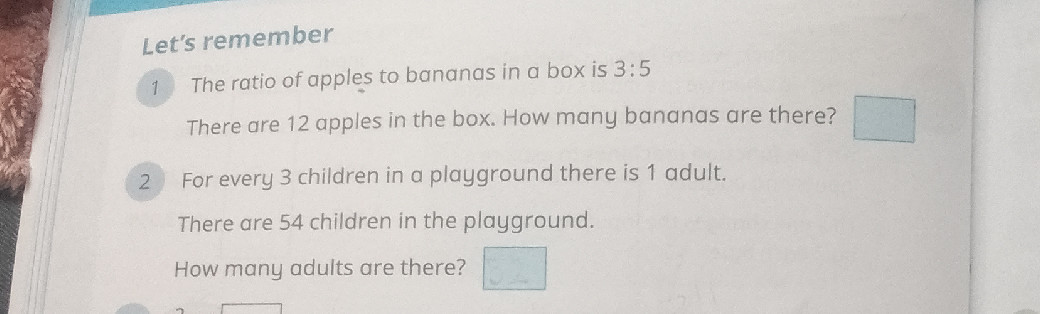 For every 3 children in a playground there | StudyX