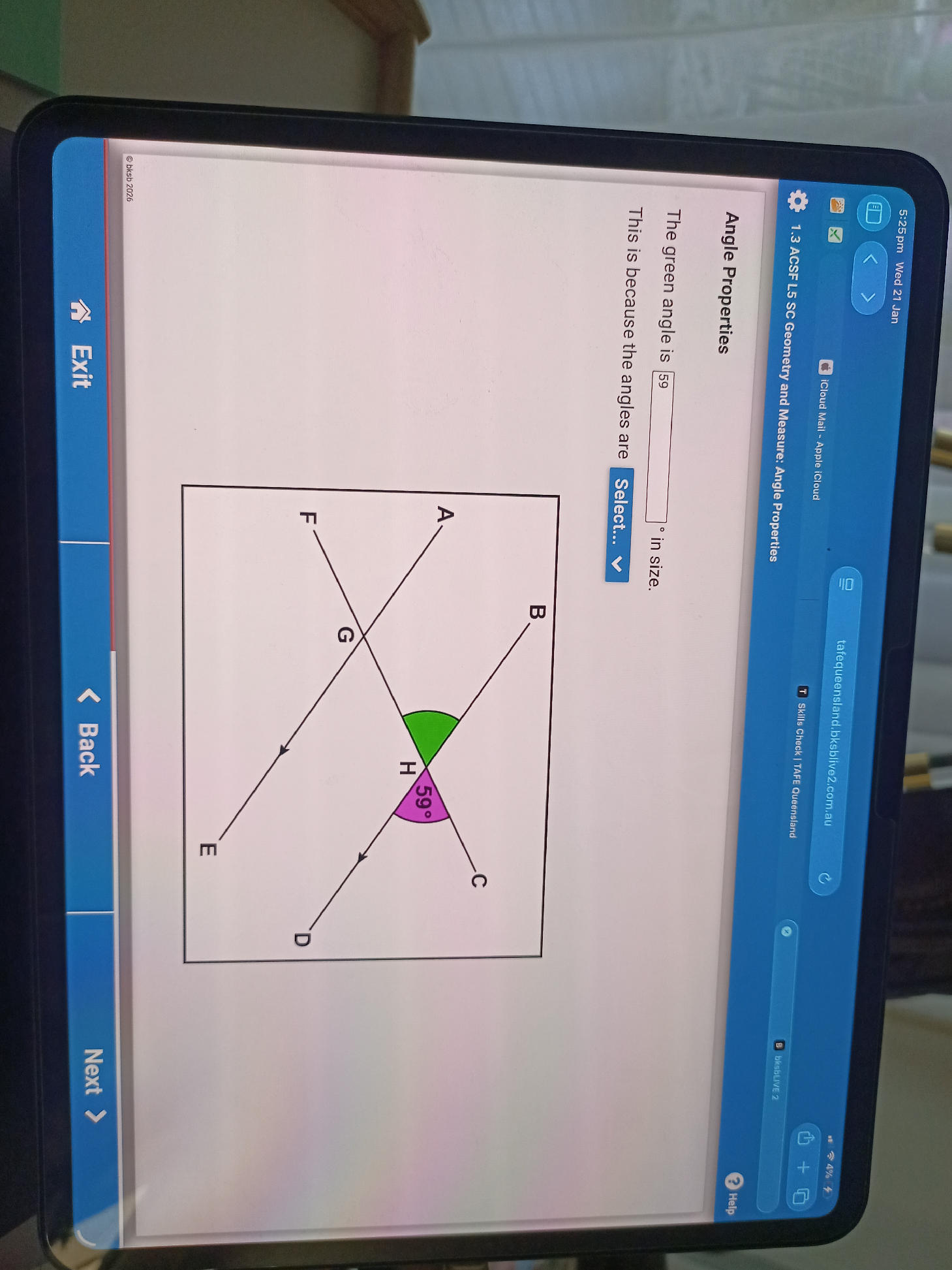 Angle Properties [Diagram showing two | StudyX
