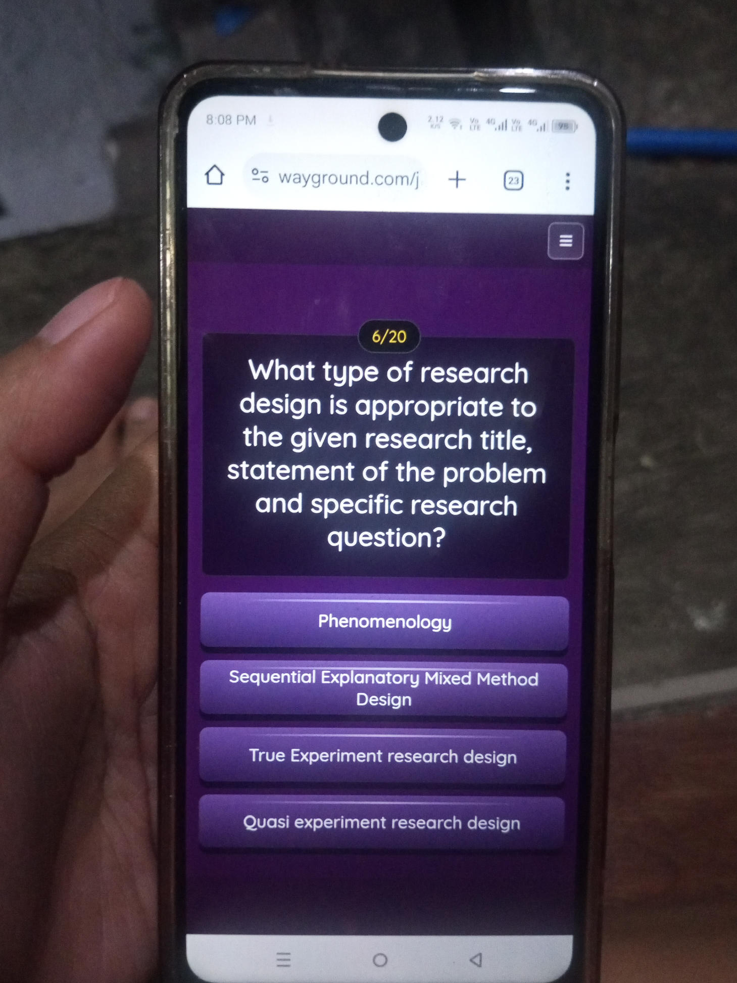 What type of research design is appropriate | StudyX