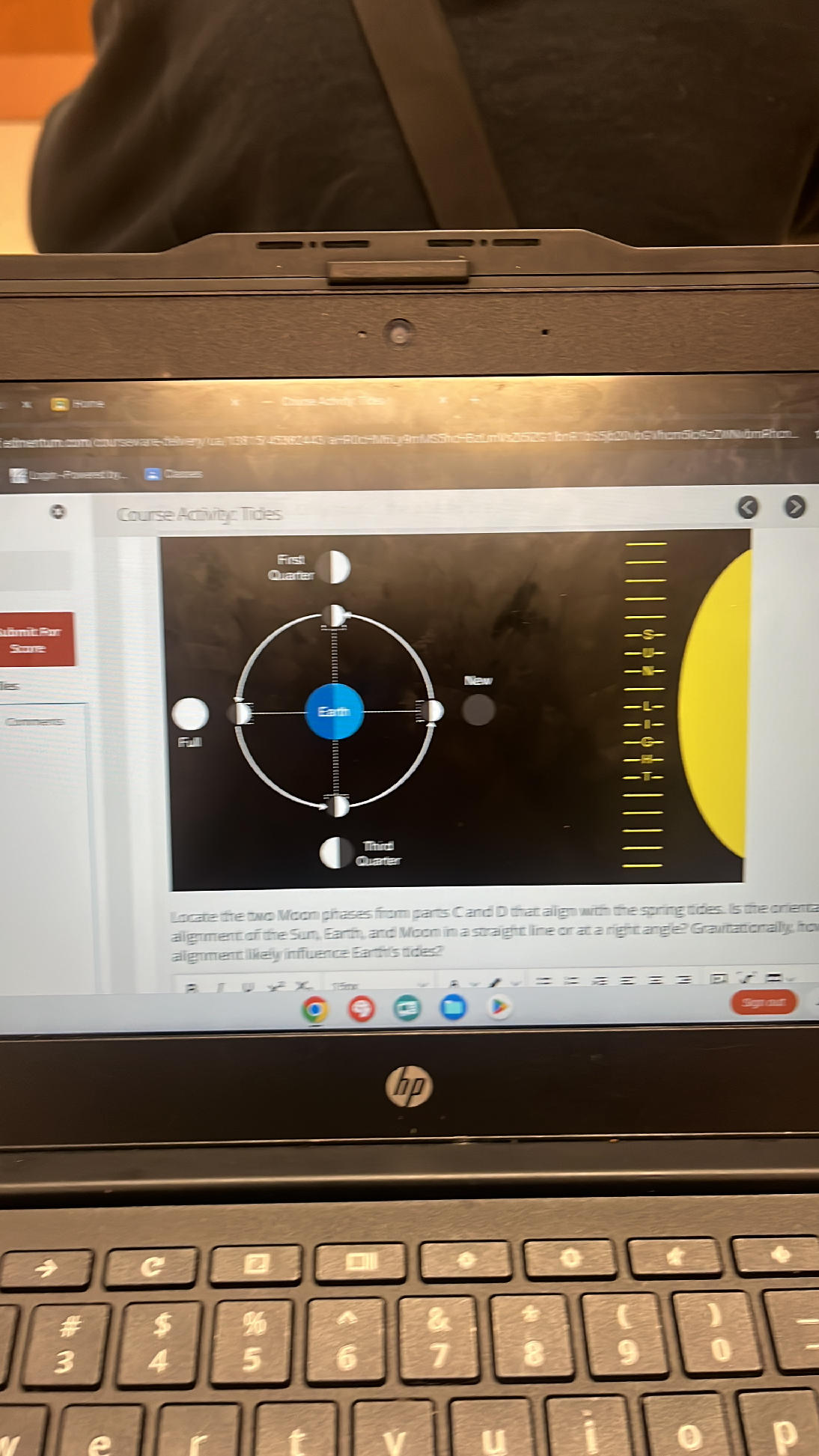 Course Activity: Tides **Diagram | StudyX