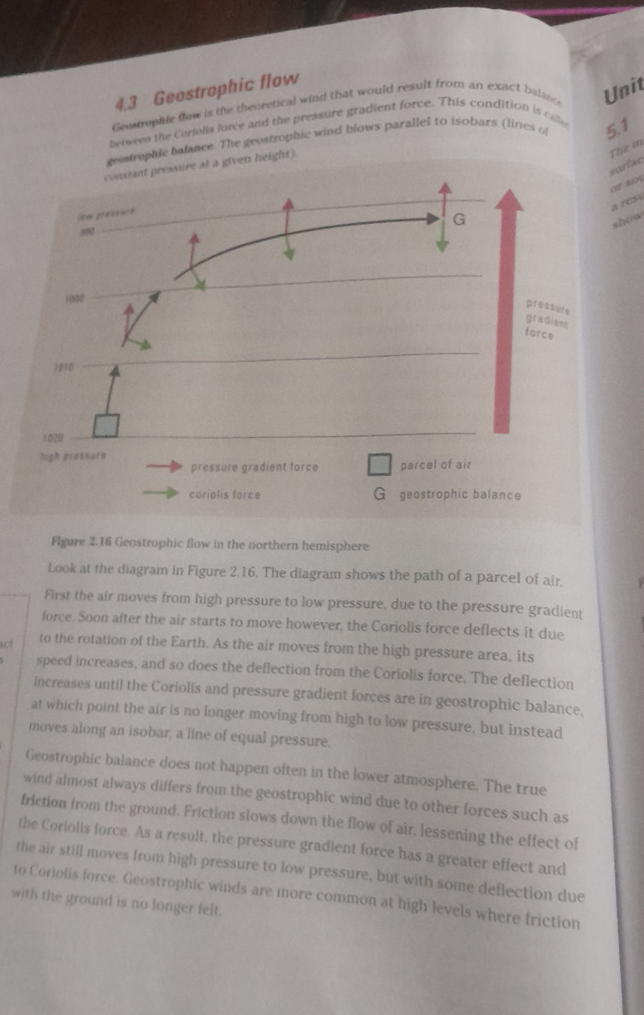 4.3 Geostrophic flow Geostrophic flow is the | StudyX
