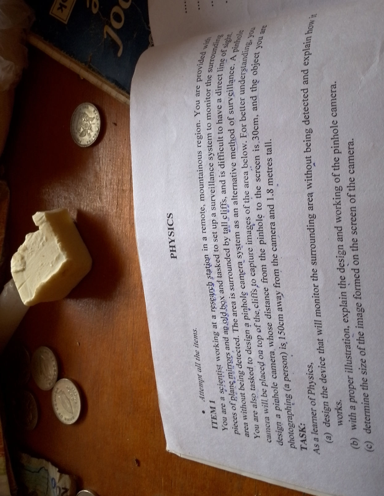 ITEM 1 You are a scientist working at a | StudyX