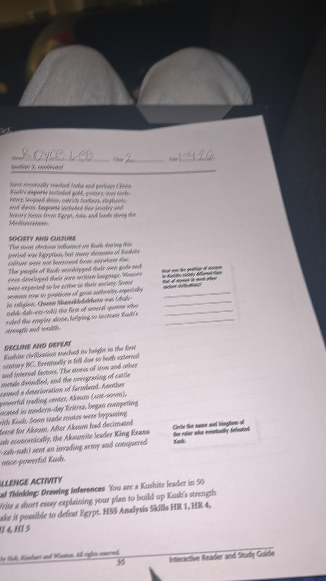 Circle the name and kingdom of the ruler who | StudyX