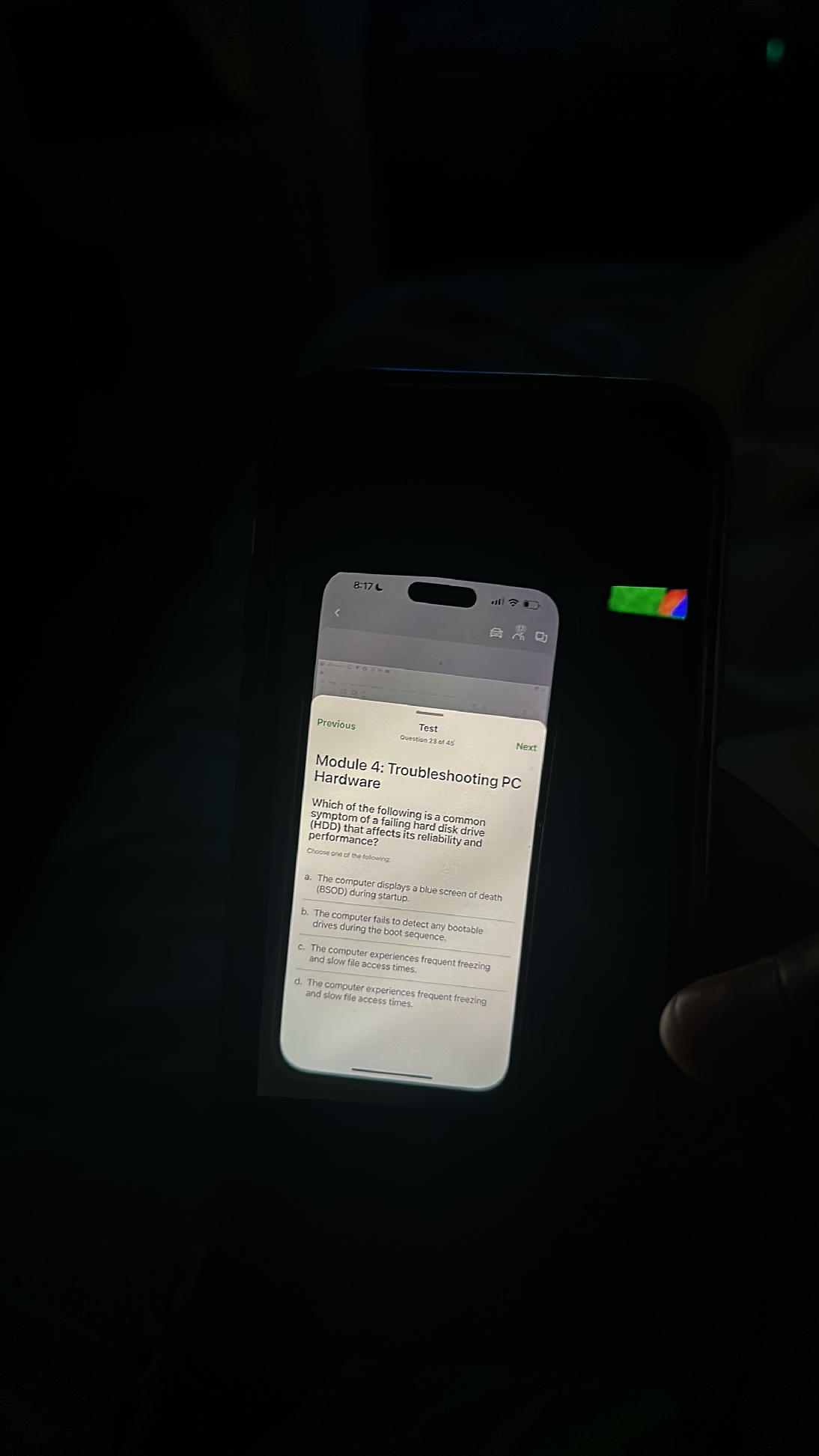 Module 4: Troubleshooting PC Hardware Which | StudyX