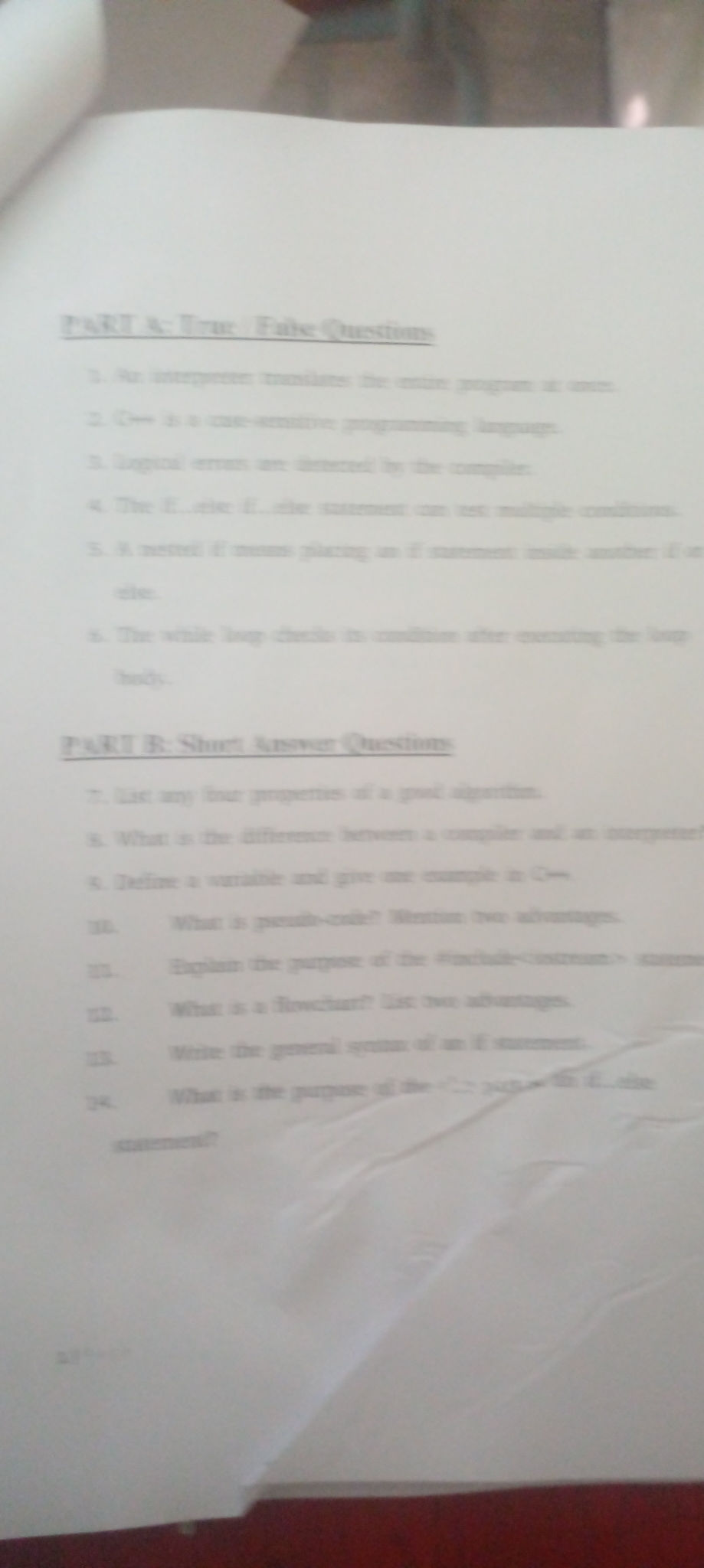 An interpreter translates the entire program | StudyX