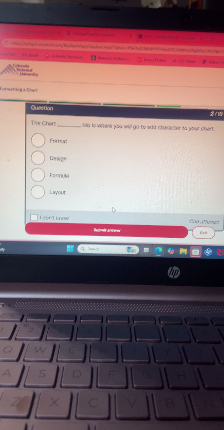 The Chart ________ tab is where you will go | StudyX
