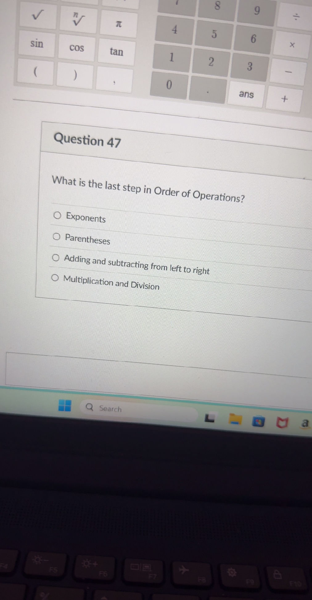 What is the last step in Order of | StudyX