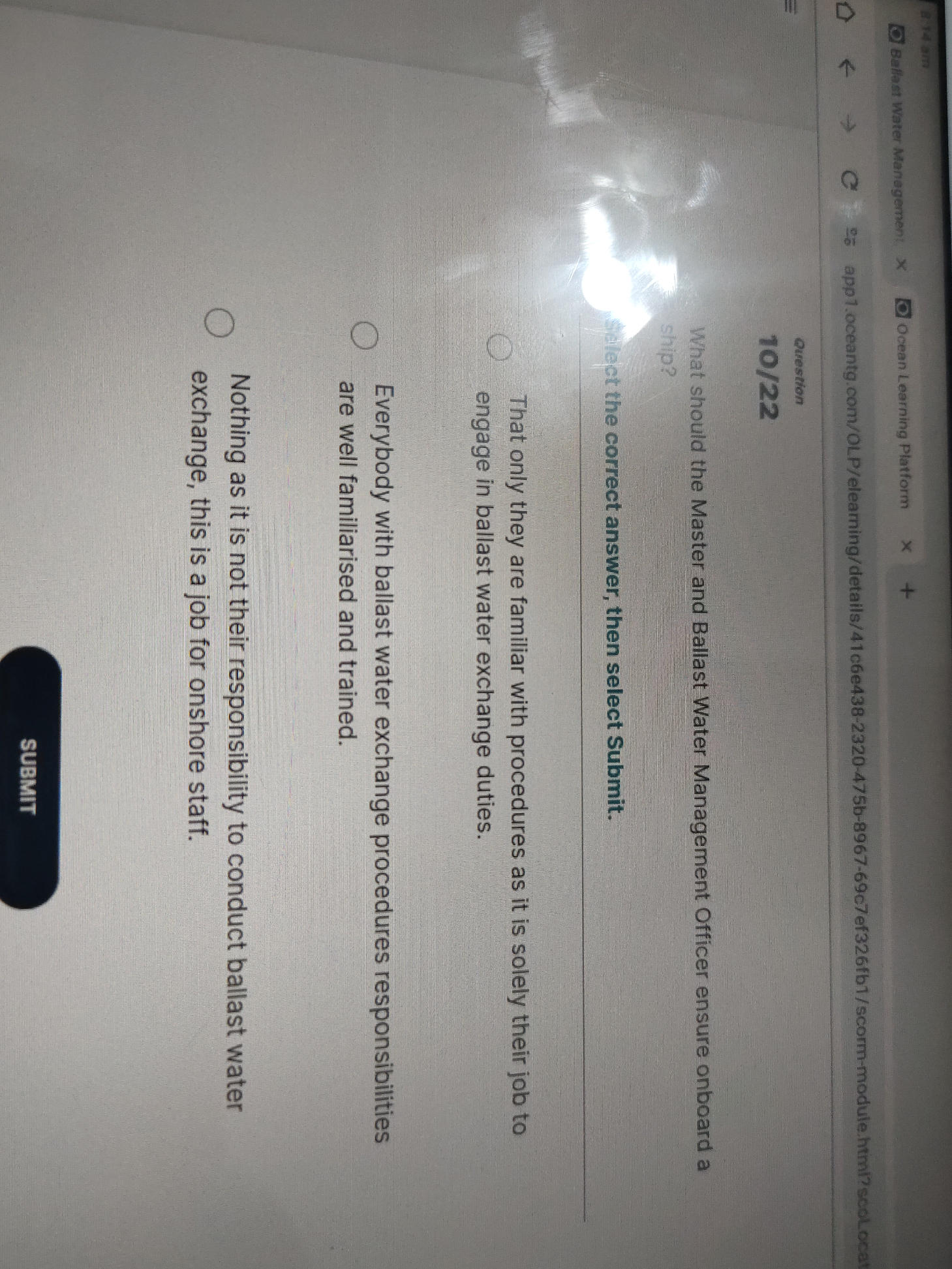 Question 10/22 What should the Master and | StudyX