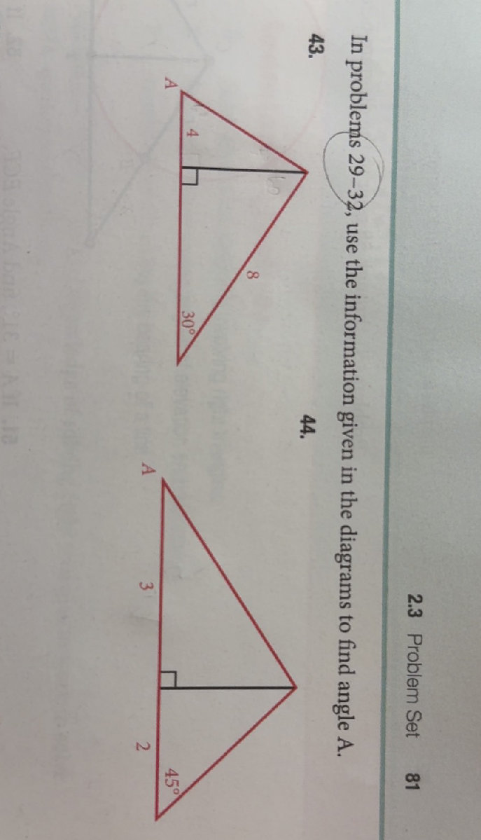 In problems 29-32, use the information given | StudyX