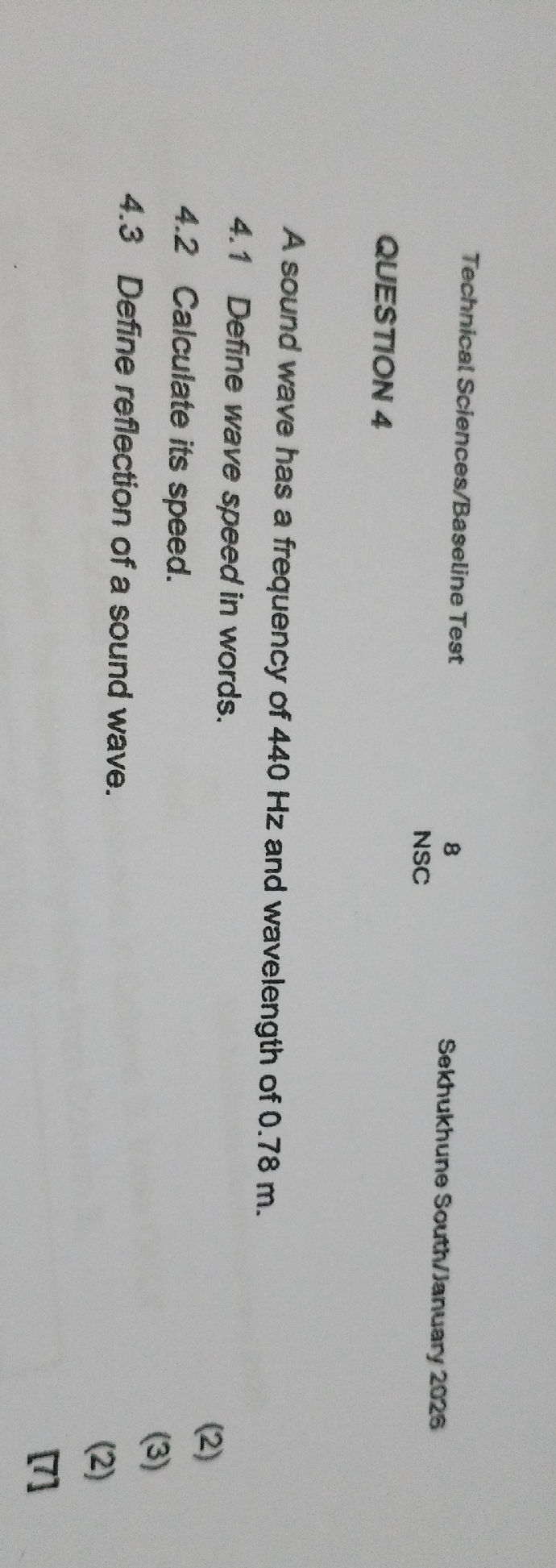 A sound wave has a frequency of 440 Hz and | StudyX