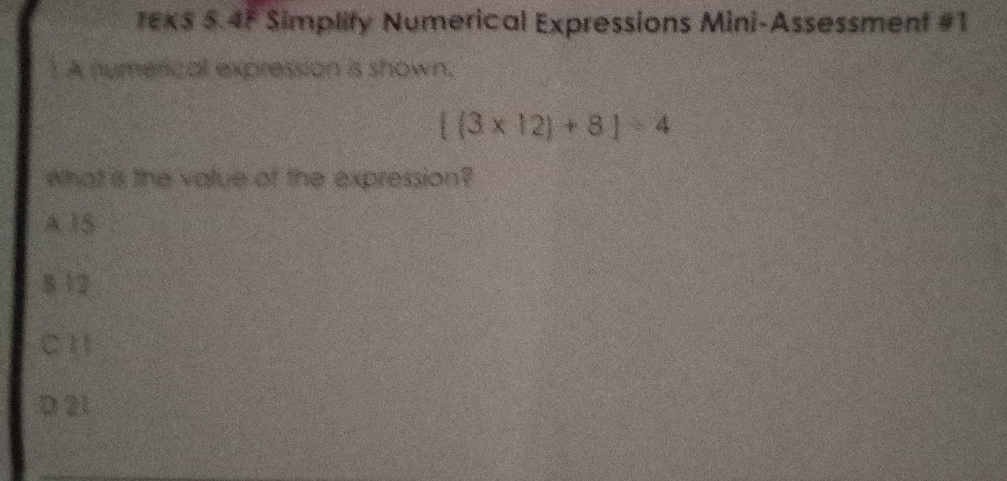 A numerical expression is shown. $$[(3 12) | StudyX