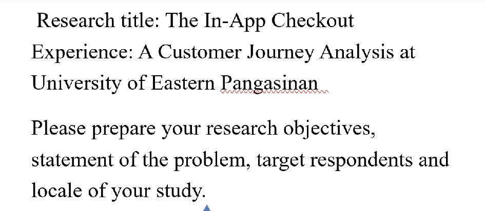 Research title: The In-App Checkout | StudyX