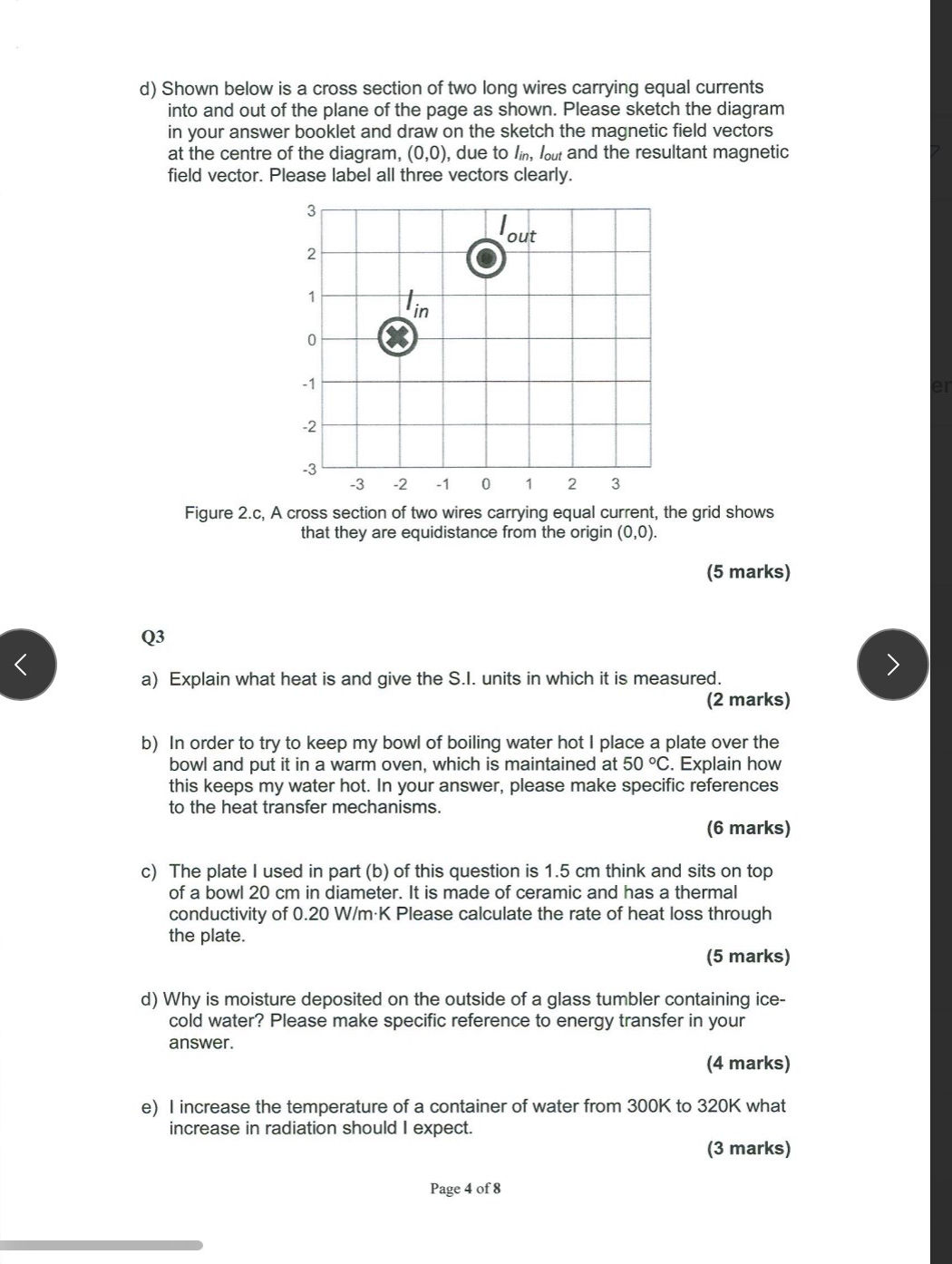 d) Shown below is a cross section of two | StudyX