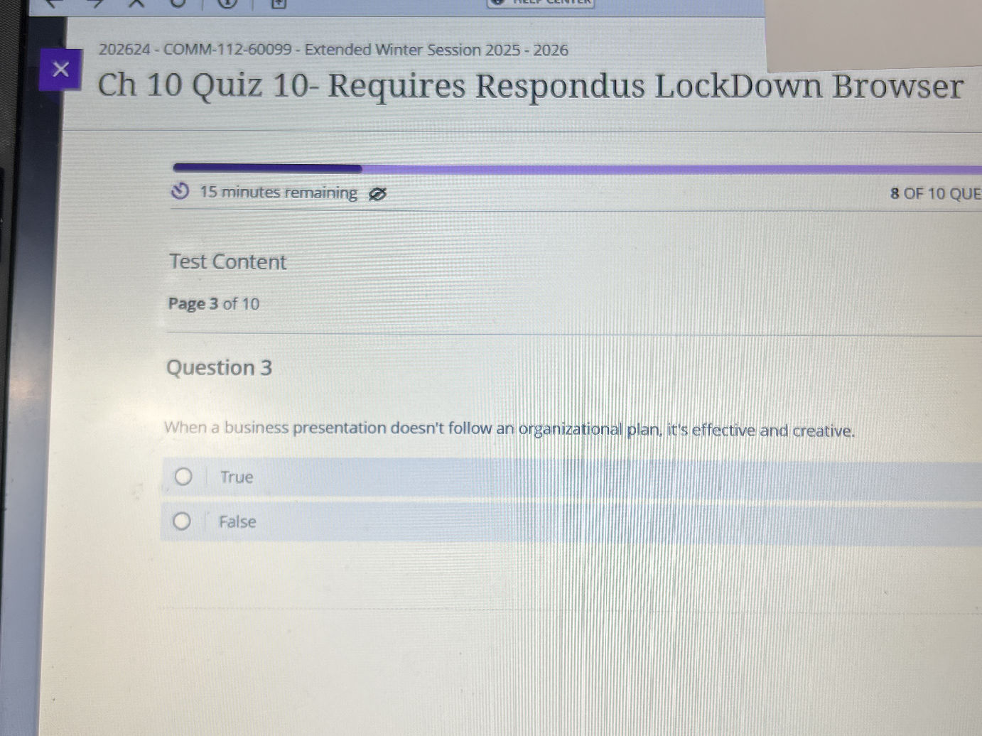When a business presentation doesn't follow | StudyX