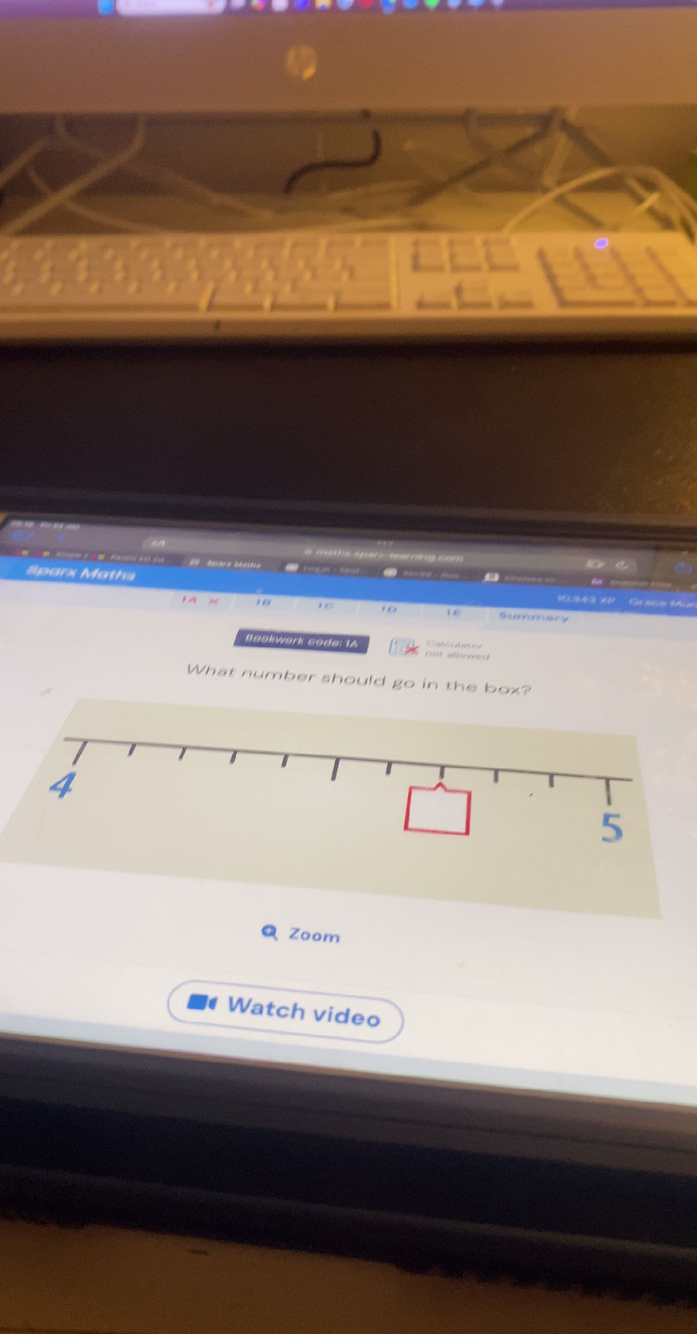 What number should go in the box? [Image of | StudyX