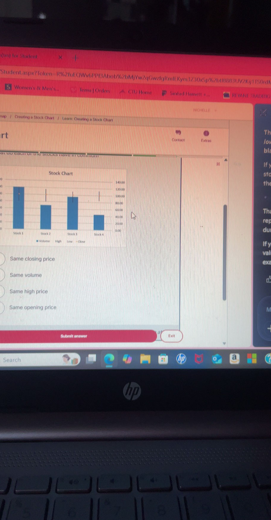 Stock Chart [Image: A stock chart showing | StudyX