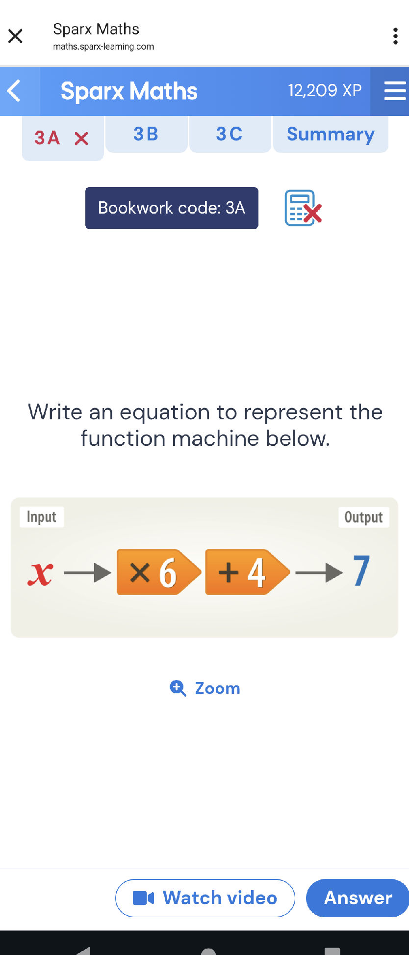 Write an equation to represent the function | StudyX