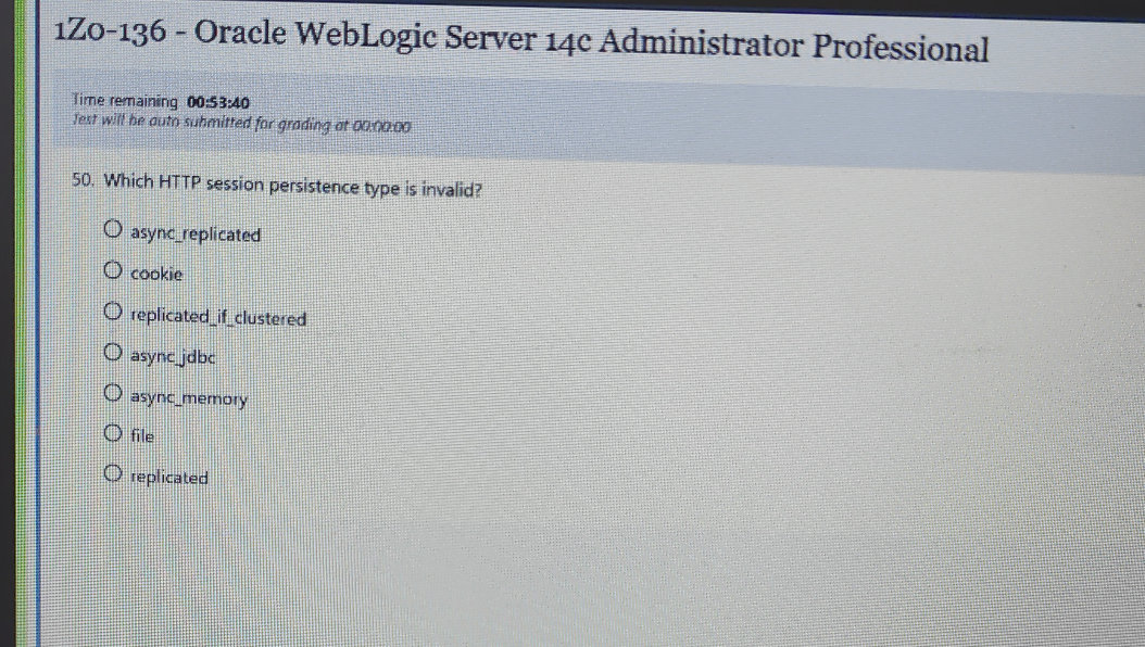 Which HTTP session persistence type is | StudyX