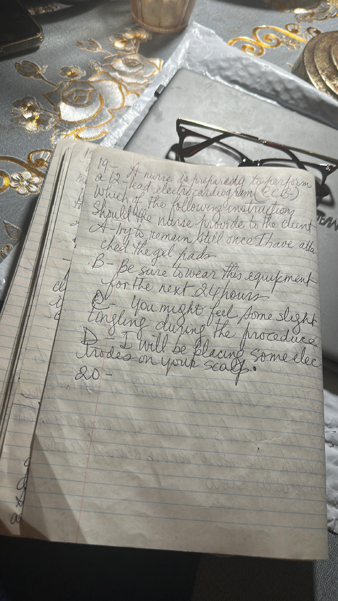 19. A nurse is preparing to perform a | StudyX