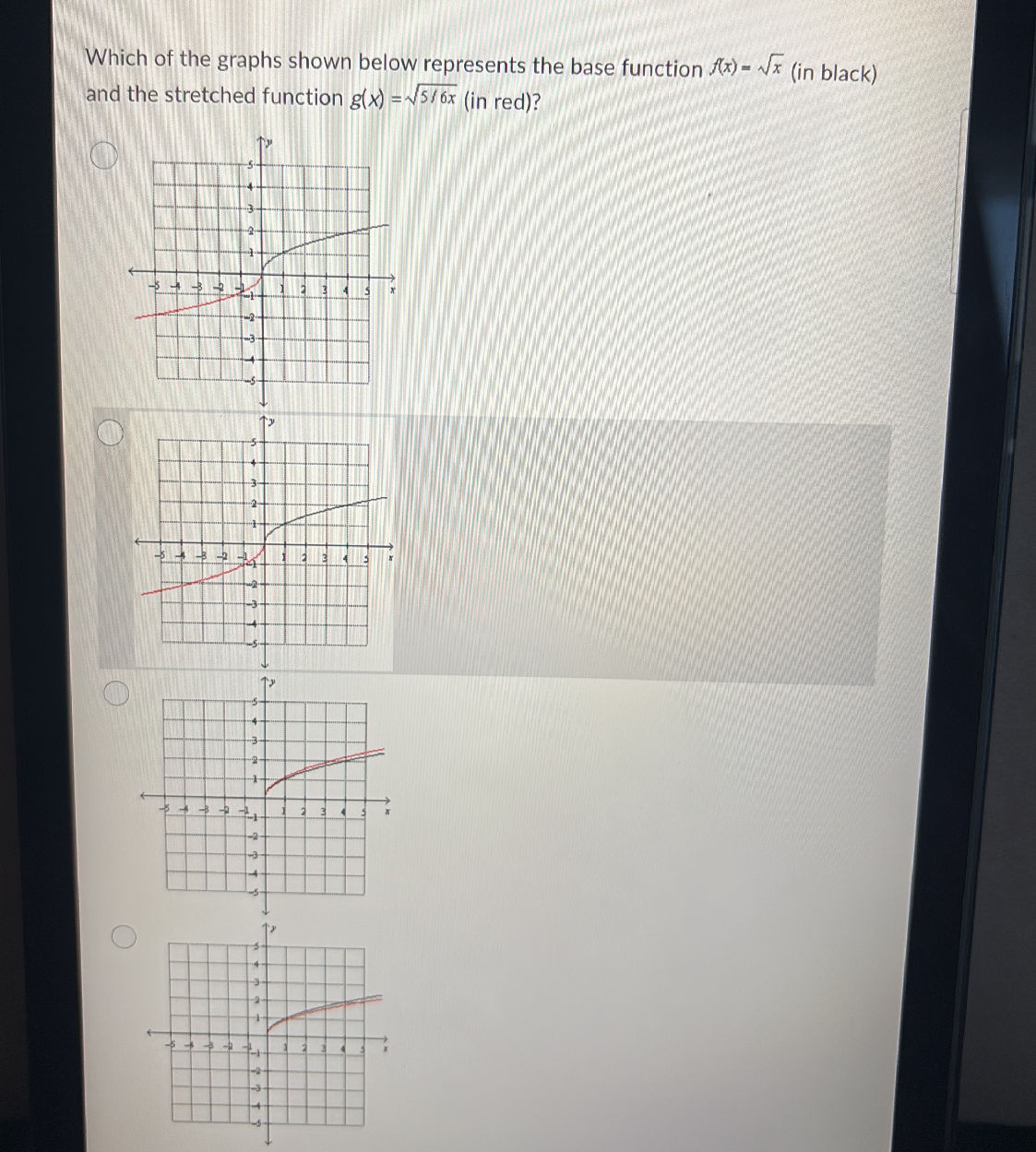Which of the graphs shown below represents | StudyX