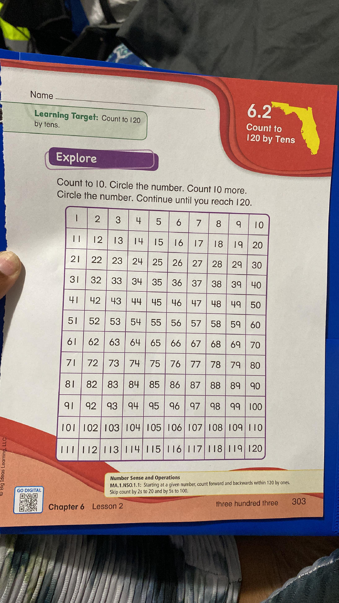 Learning Target: Count to 120 by tens. | StudyX