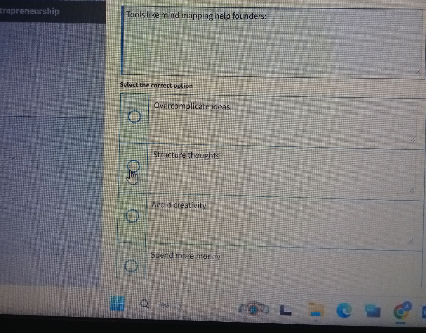 Tools like mind mapping help founders: | StudyX