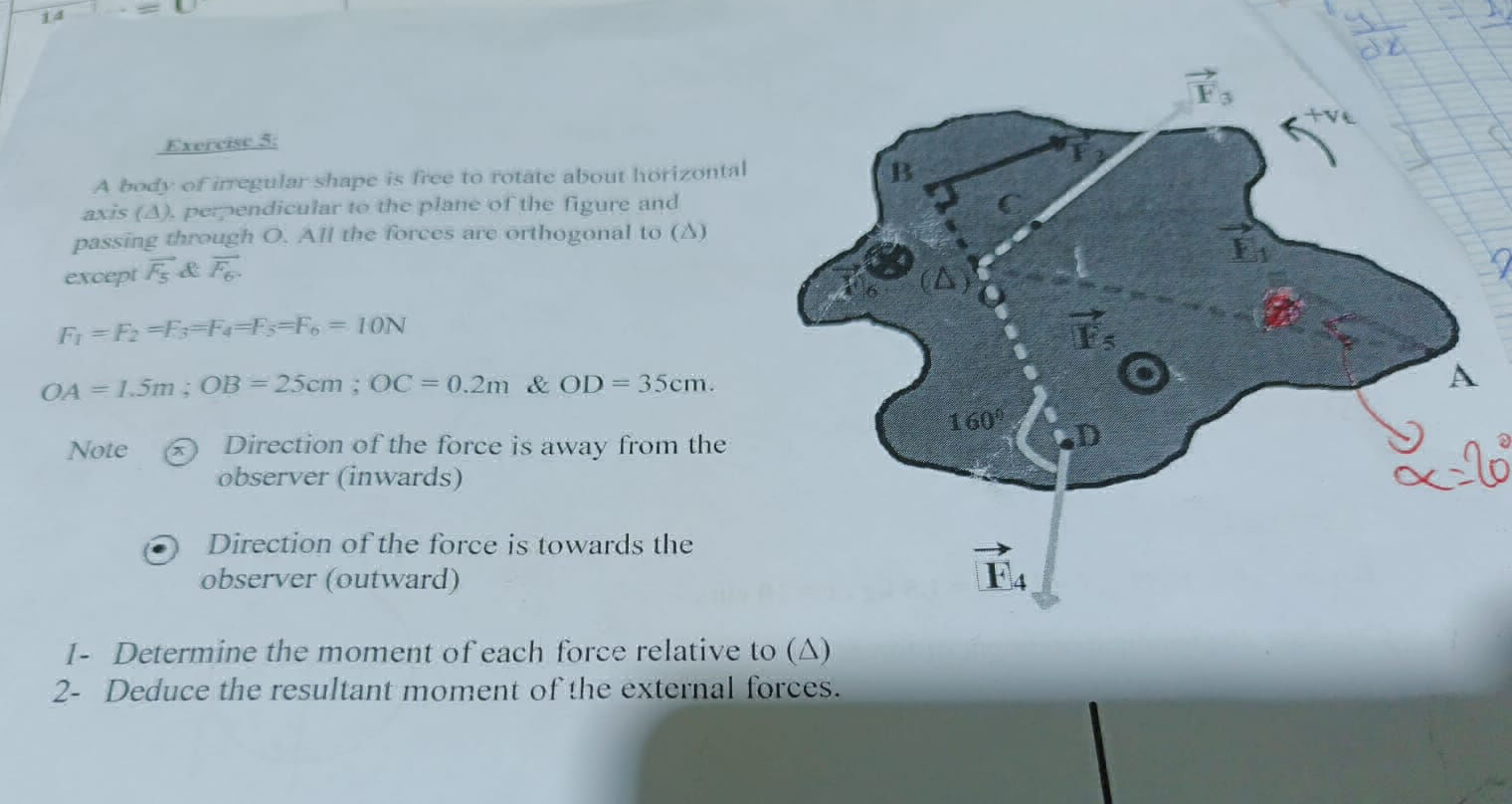 Exercise 3: A body of irregular shape is | StudyX