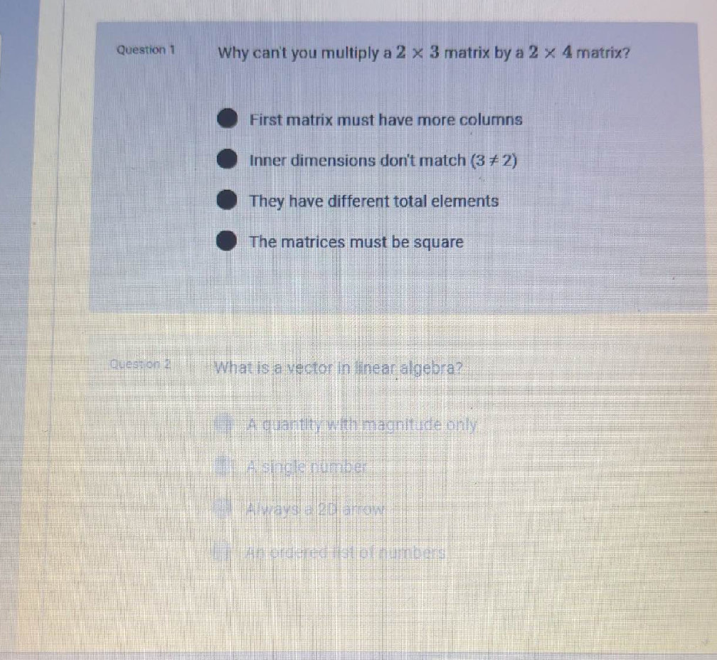 What is a vector in linear algebra? A | StudyX