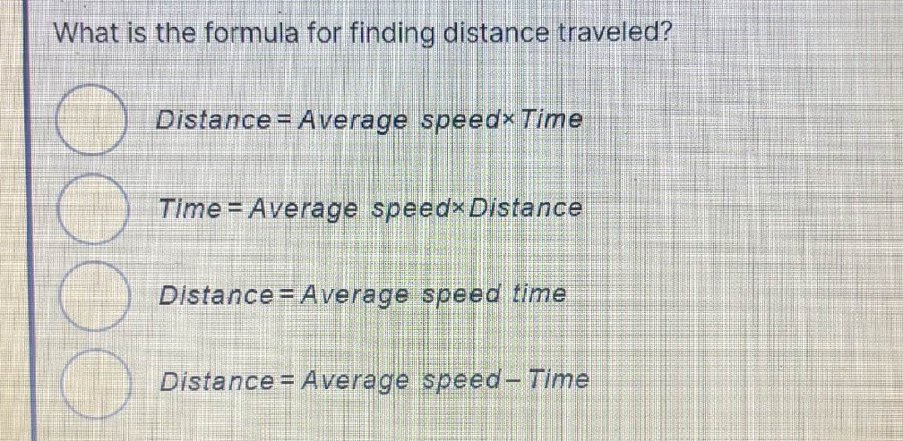 What is the formula for finding distance | StudyX