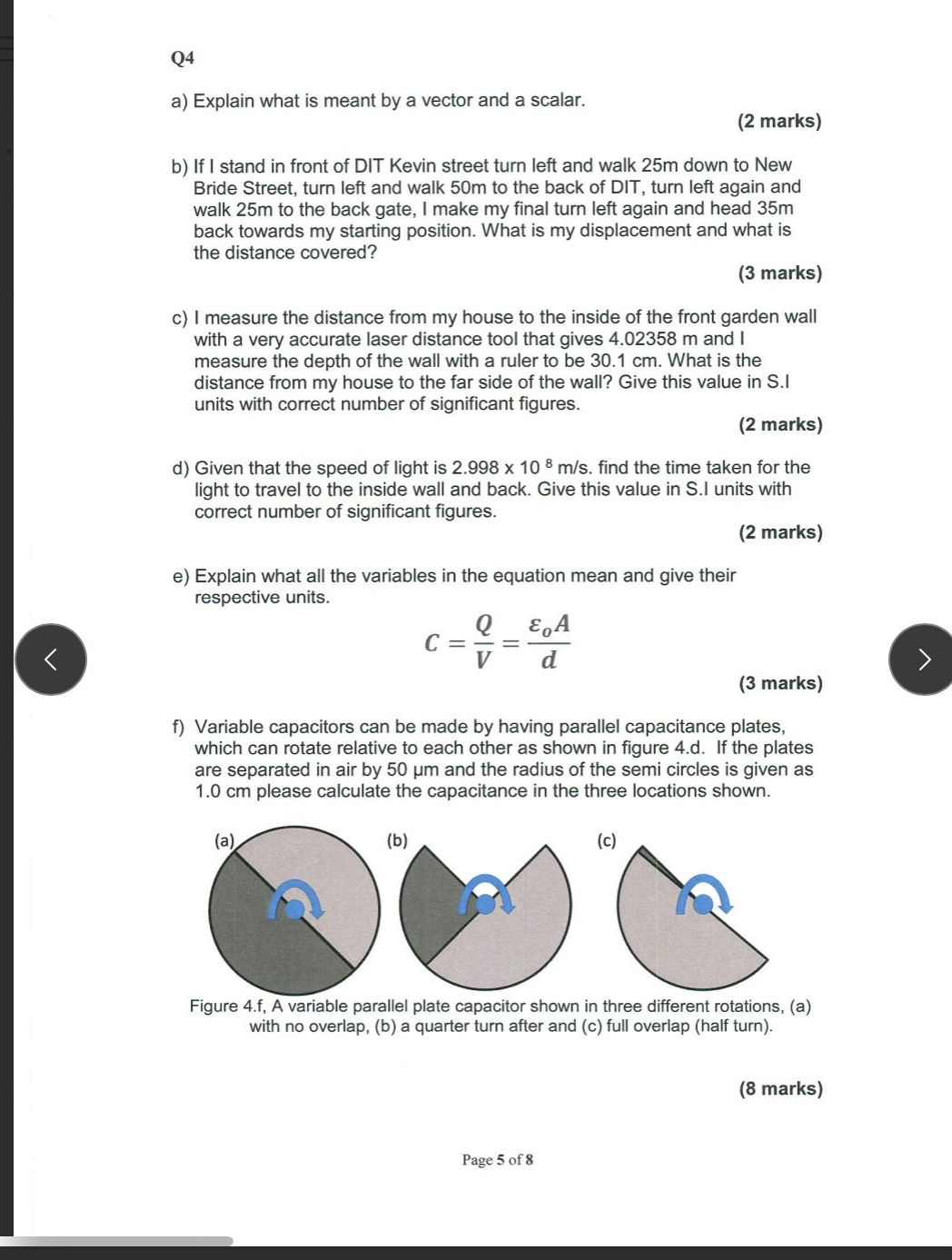 Q4 a) Explain what is meant by a vector and | StudyX